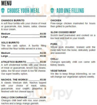 Listo Burrito, Manchester - 91-93 Oxford Street - Menu and Prices