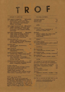 Trof Northern Quarter, Manchester - 6-8 Thomas Street - Menu and Prices