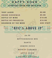 Trof Northern Quarter, Manchester - 6-8 Thomas Street - Menu and Prices