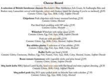 The Wharf, Manchester - 6 Slate Wharf - Menu and Prices