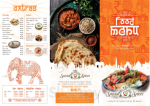Special Spices Bar & Restaurant, Birmingham - 270 Newton Road - Menu ...