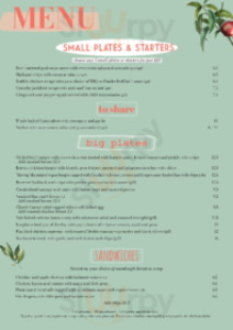 The Pontcanna Inn, Cardiff - 36 Cathedral Road - Menu and Prices