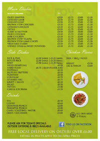 Raggas, Liverpool - 58 Smithdown Road | Menu and Prices