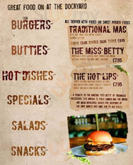 The Dockyard Spinningfields, Manchester - Unit B3/4 Left Bank - Menu ...