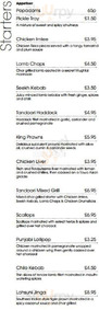 Zouk Teabar & Grill, Manchester - Chester St 5 | Menu and Prices