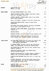 Cru Eastbourne, Eastbourne - 8A Hyde Gardens - Menu and Prices