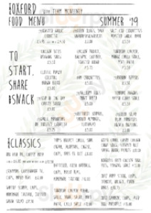 The Oxford Pub, Rochdale - 662 Whitworth Road - Menu and Prices