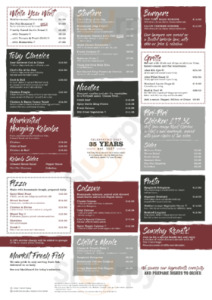 The Toby Inn, Edgworth - Broadhead Road | Menu and Prices