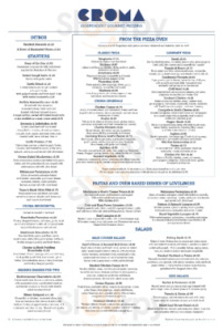 Croma Prestwich, Prestwich - 30 Longfield Centre - Menu and Prices