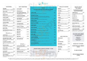 La Mama Bar & Restaurant, Standish - Menu, prices, restaurant rating