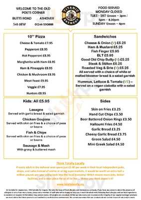 The Old Poets' Corner Restaurant, Ashover - Menu, prices, restaurant rating