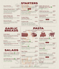 Italian Farmhouse, Sunderland - Roker Terrace - Menu and Prices