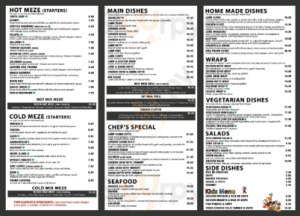 Best Meze Grill, Windsor - 71 St. Leonards Road - Menu and Prices