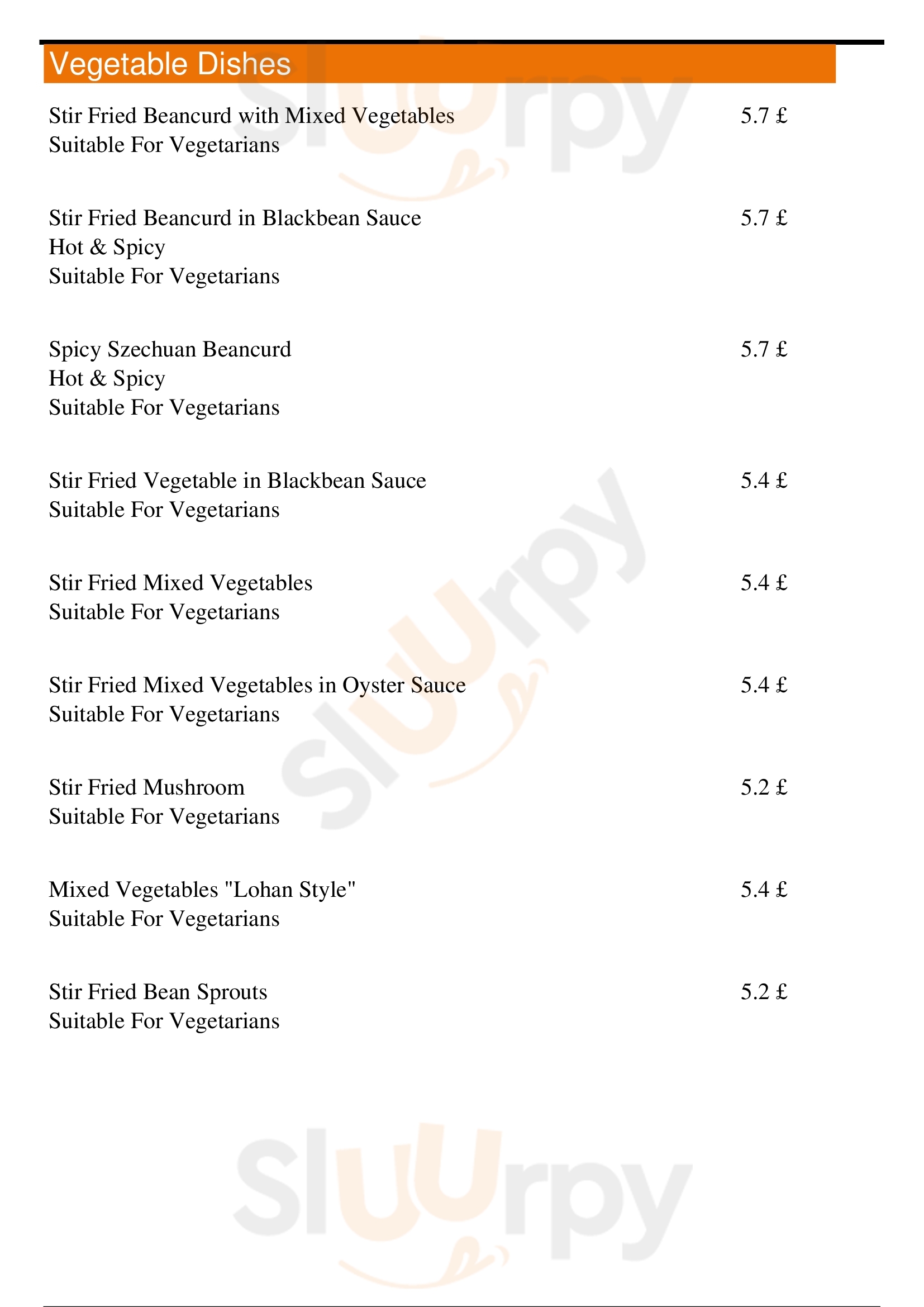 The Golden Lion menù, Morecambe - Main Menu | Sluurpy
