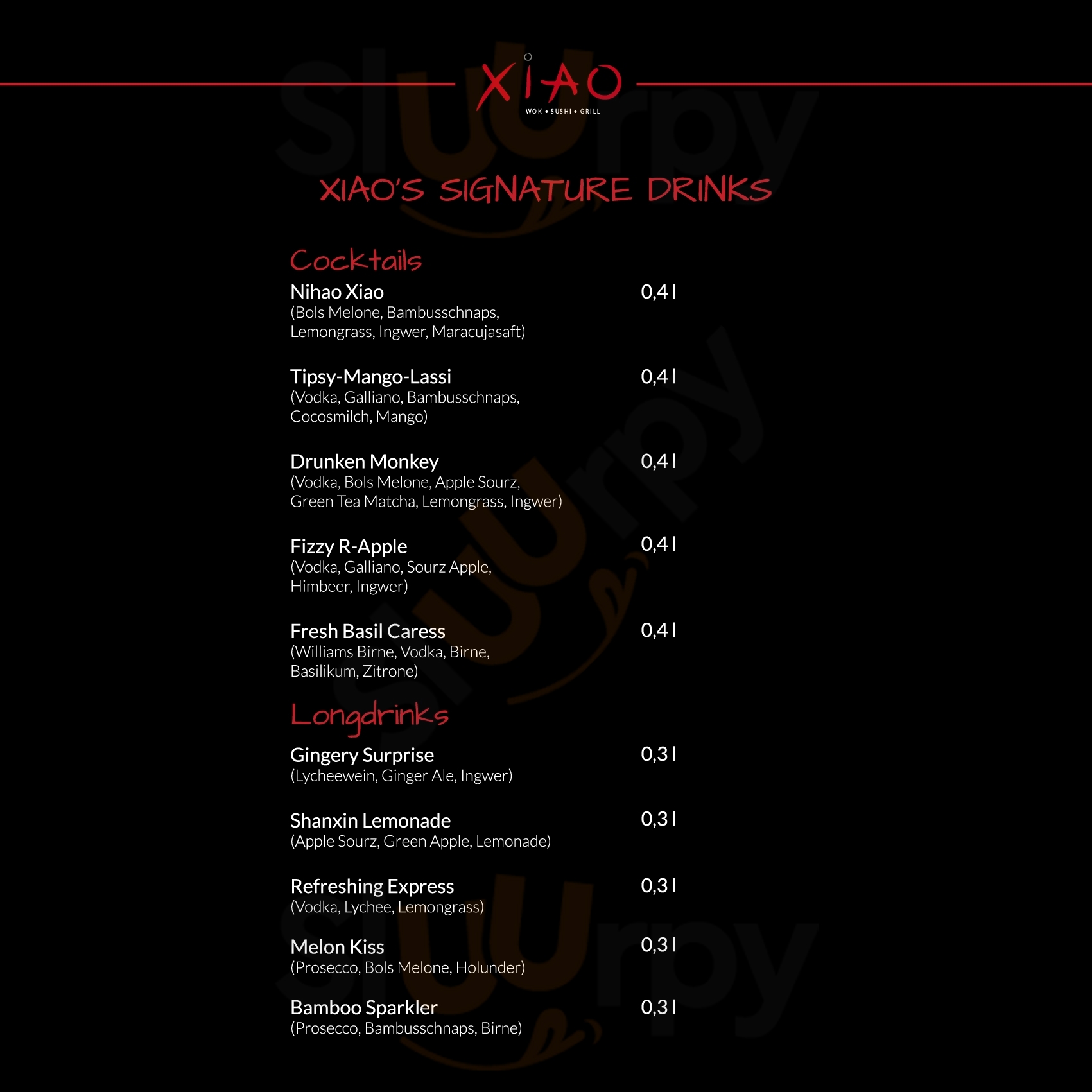 Xiao menù, Marl - Main Menu | Sluurpy