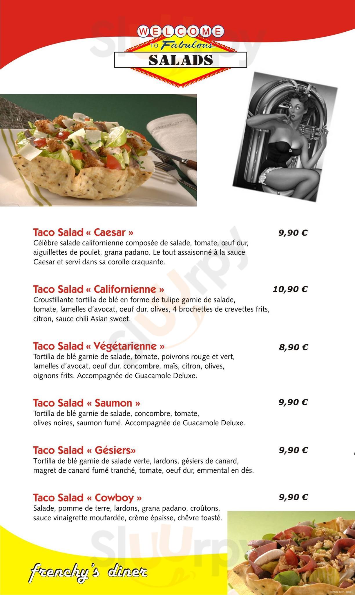 Frenchy's Diner menù, Bar-le-Duc - Menu principal | Sluurpy