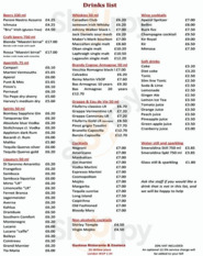 Gustoso Ristorante & Enoteca, London - 35 Willow Place - Menu and Prices