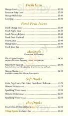 Spice Village Tooting, London - 121 Upper Tooting Road - Menu and Prices