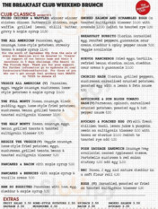 The Breakfast Club, London - 11 Southwark Street | Menu and Prices