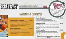 Garfunkel's, London - 3 Northumberland Avenue | Menu and Prices