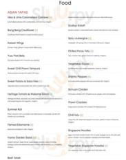 Inamo Soho, London - 134-136 Wardour Street - Menu and Prices