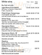 Morpeth Arms, London - 58 Millbank | Menu and Prices