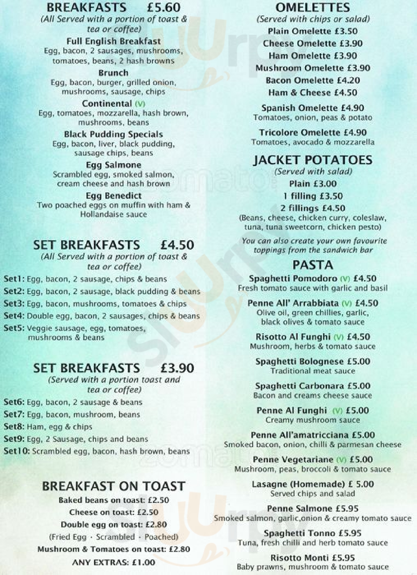 The Living Room Cafe Bishan Menu | Baci Living Room