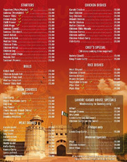 Lahore Kebab House, London - 2-10 Umberston Street - Menu and Prices