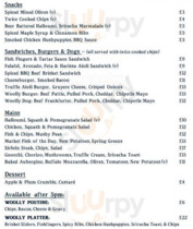 The Woolpack, London - 98 Bermondsey Street - Menu and Prices