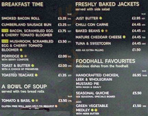 M&s Cafe, London - 458 Oxford Street - Menu and Prices