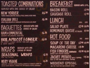 Benugo, London - Cambridge Heath Road - Menu and Prices