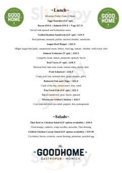 The Good Home Howick, Howick - 78 Picton Street | Menu and Prices