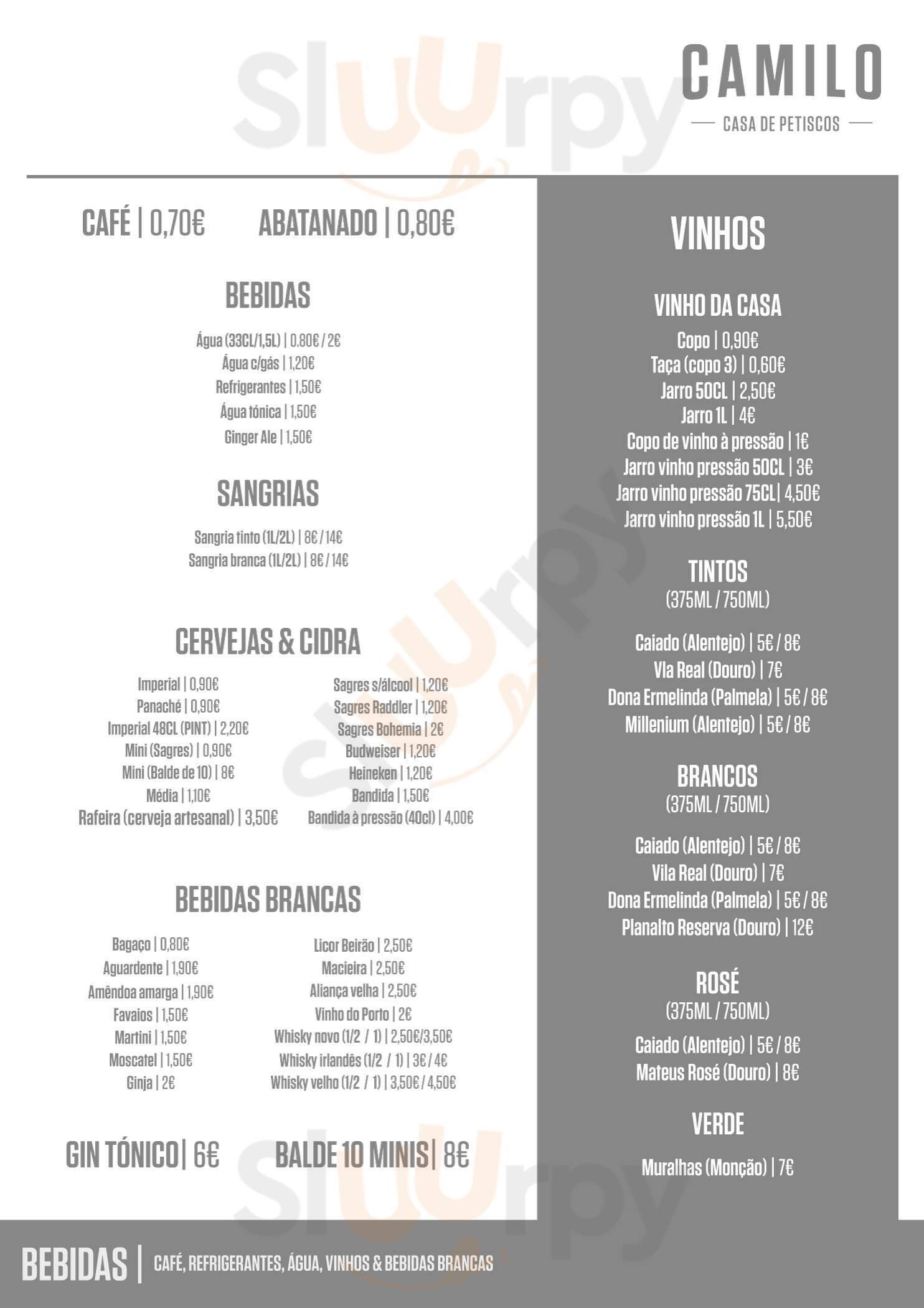 Camilo - Casa De Petiscos menù, Linho - All | Sluurpy