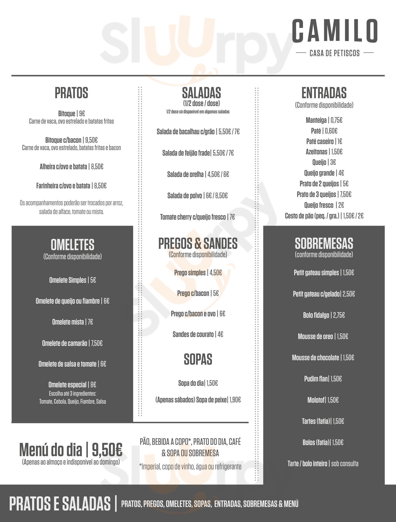 Camilo - Casa De Petiscos menù, Linho - All | Sluurpy