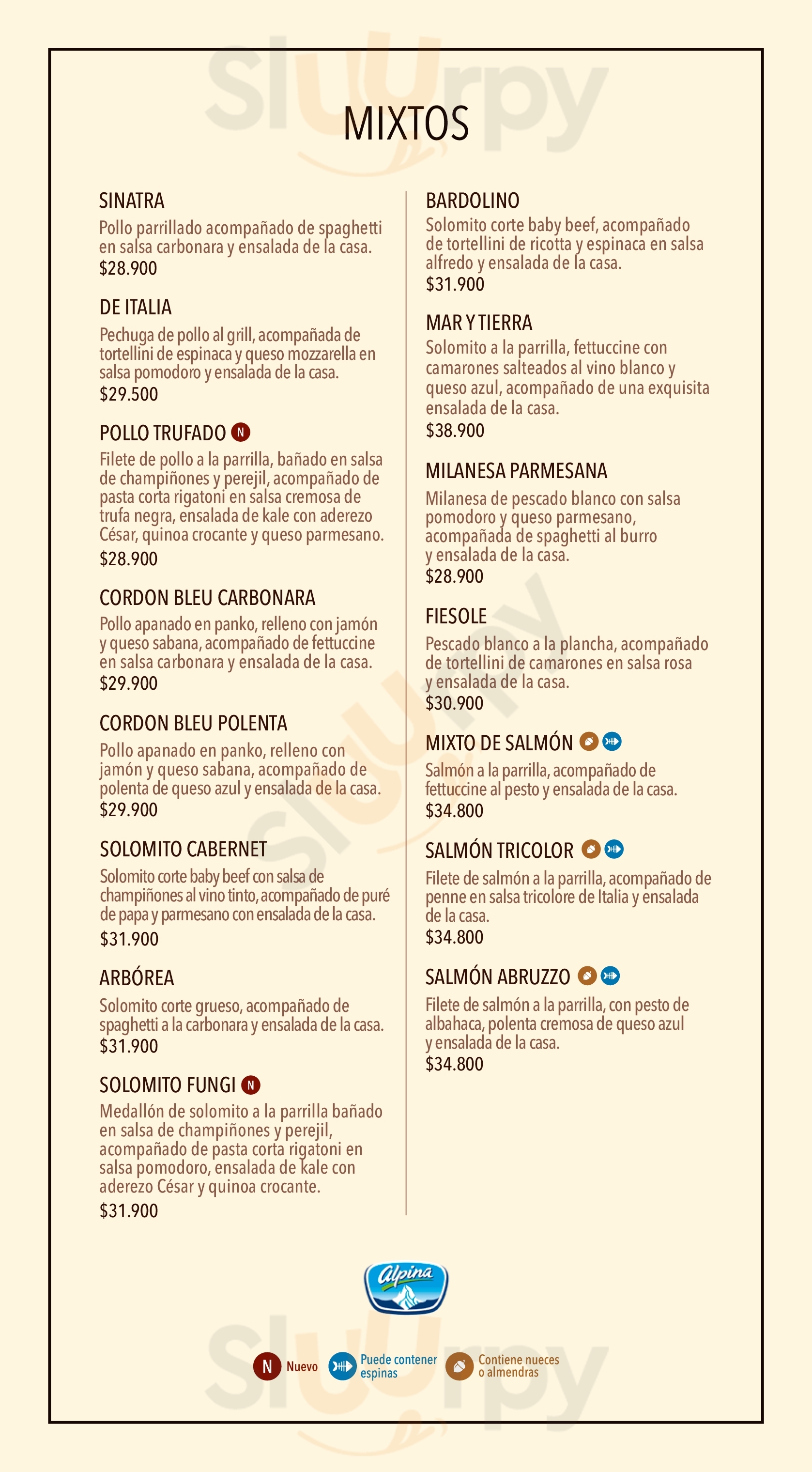 Parmessano Restaurante menù, Medellín - Menu | Sluurpy