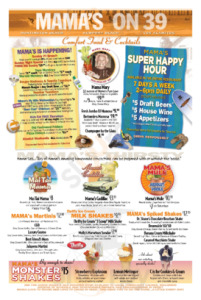 Online menu of MAMA'S COMFORT FOOD & COCKTAILS, NEWPORT BEACH ...