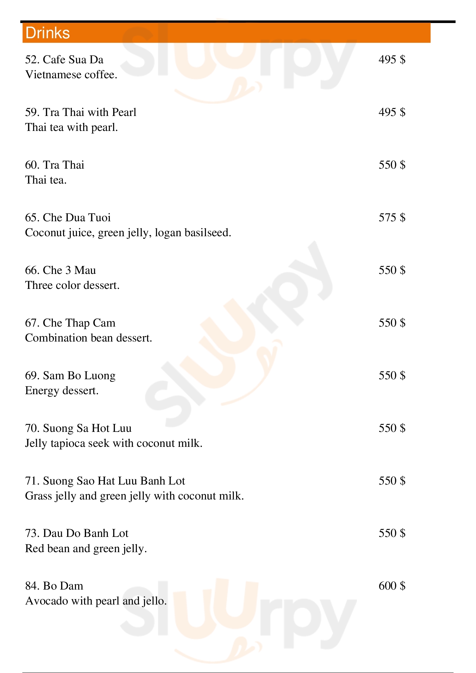 Pho 90 Degree menù, San Jose - Main Menu | Sluurpy