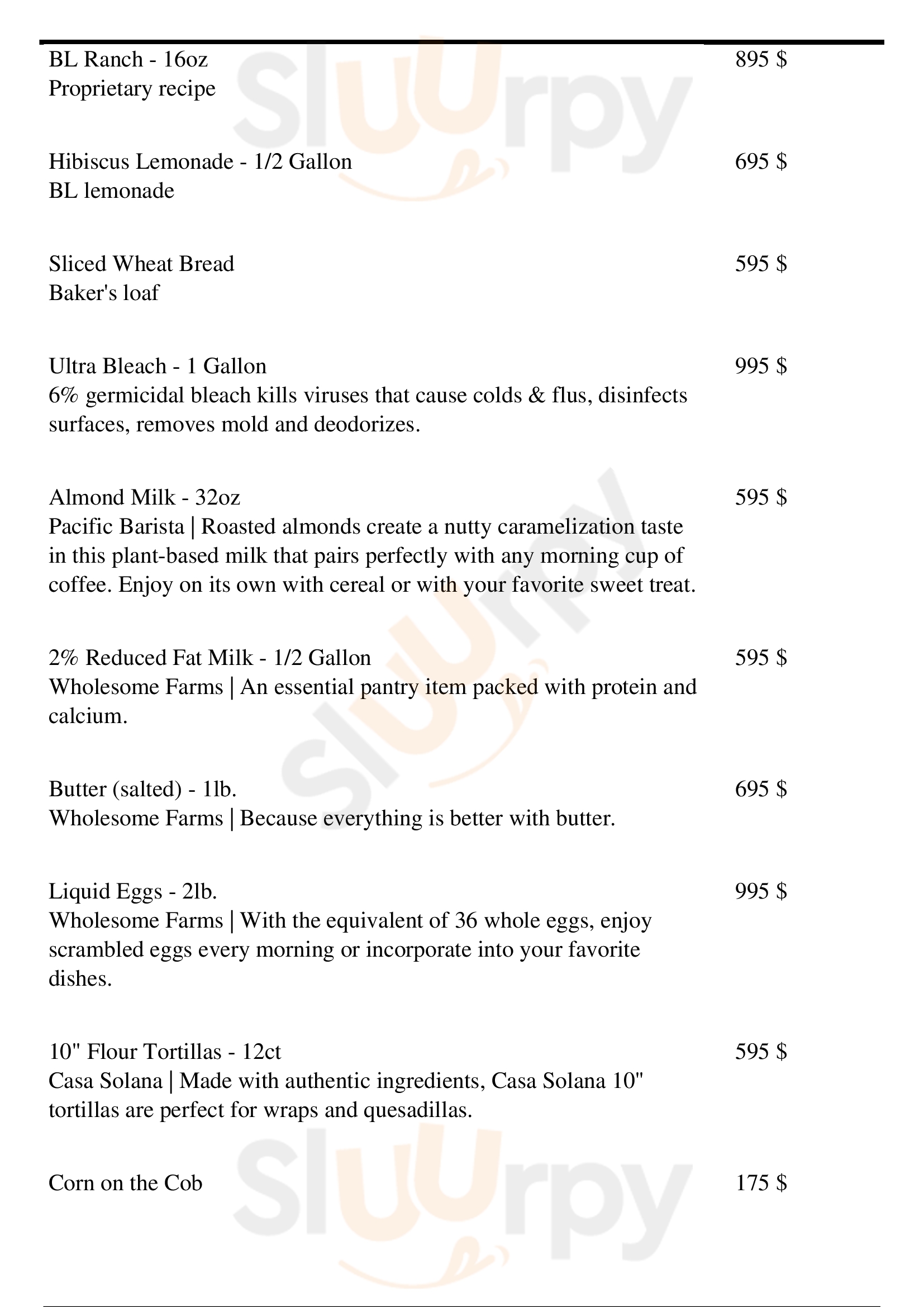 Burger Lounge menù, Temecula - Main Menu | Sluurpy