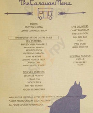 The Caravan Menu, Thane - Greens Road | Menu and Prices
