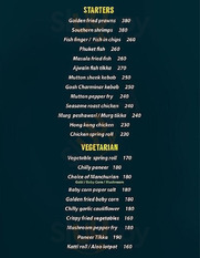 Avatar Restaurant, Chennai (Madras) - 5/9 Arcot Road - Menu and Prices
