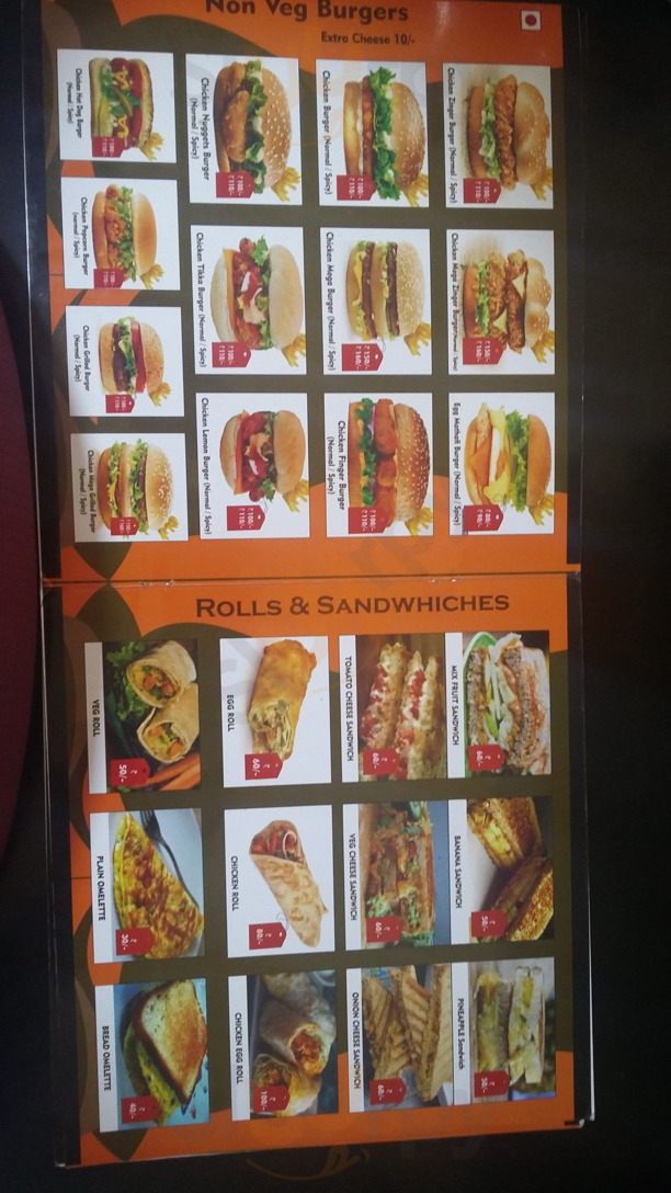 King Burger, Mysuru (Mysore) - Vijayanagar, 2nd Stage - Menu and Prices