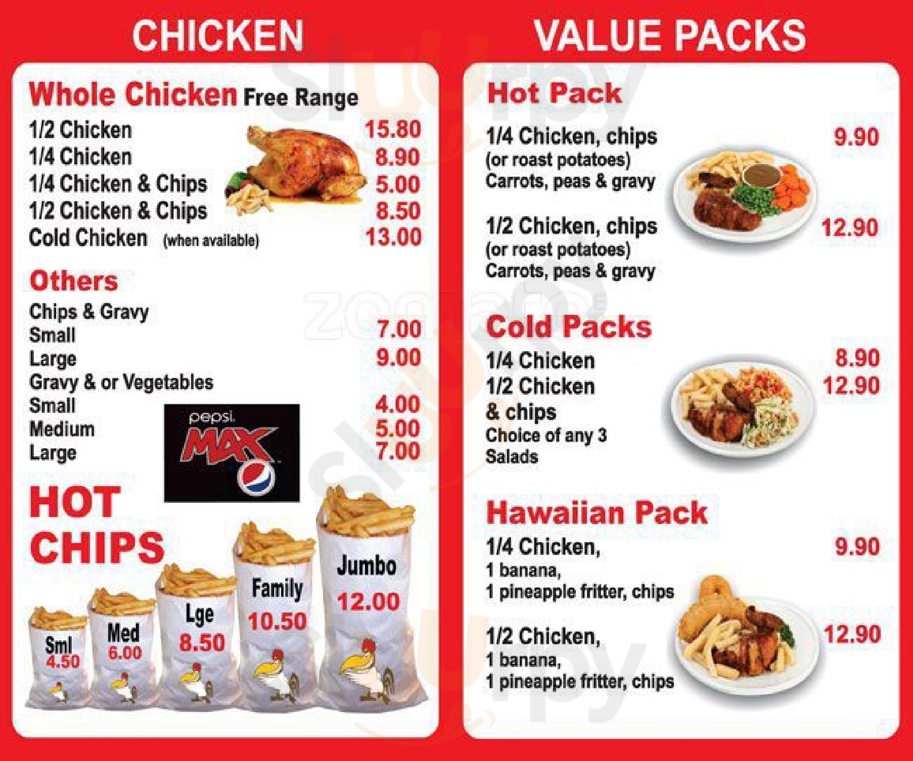 Chicken Time Norwood menù, Norwood - Main Menu | Sluurpy