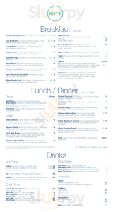 Roy's Cafe, Sydney - 509 Pitt St - Menu and Prices