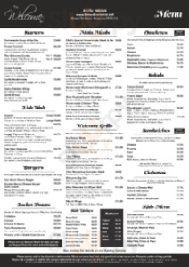 The Welcome Inn, Skegness - Burgh Old Road | Menu and Prices