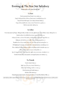 The New Inn, Salisbury - 41-43 New Street | Menu and Prices