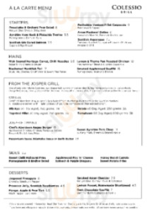 The Grill Room Colessio Hotel, Stirling - 33 Spittal Street - Menu and ...