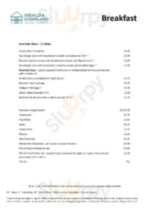 Weald & Downland Museum Cafe, Singleton - Town Lane - Menu and Prices