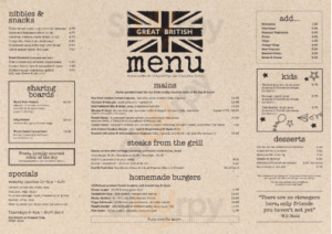 The Thomas Tripp, Christchurch - 10 Wick Lane - Menu and Prices