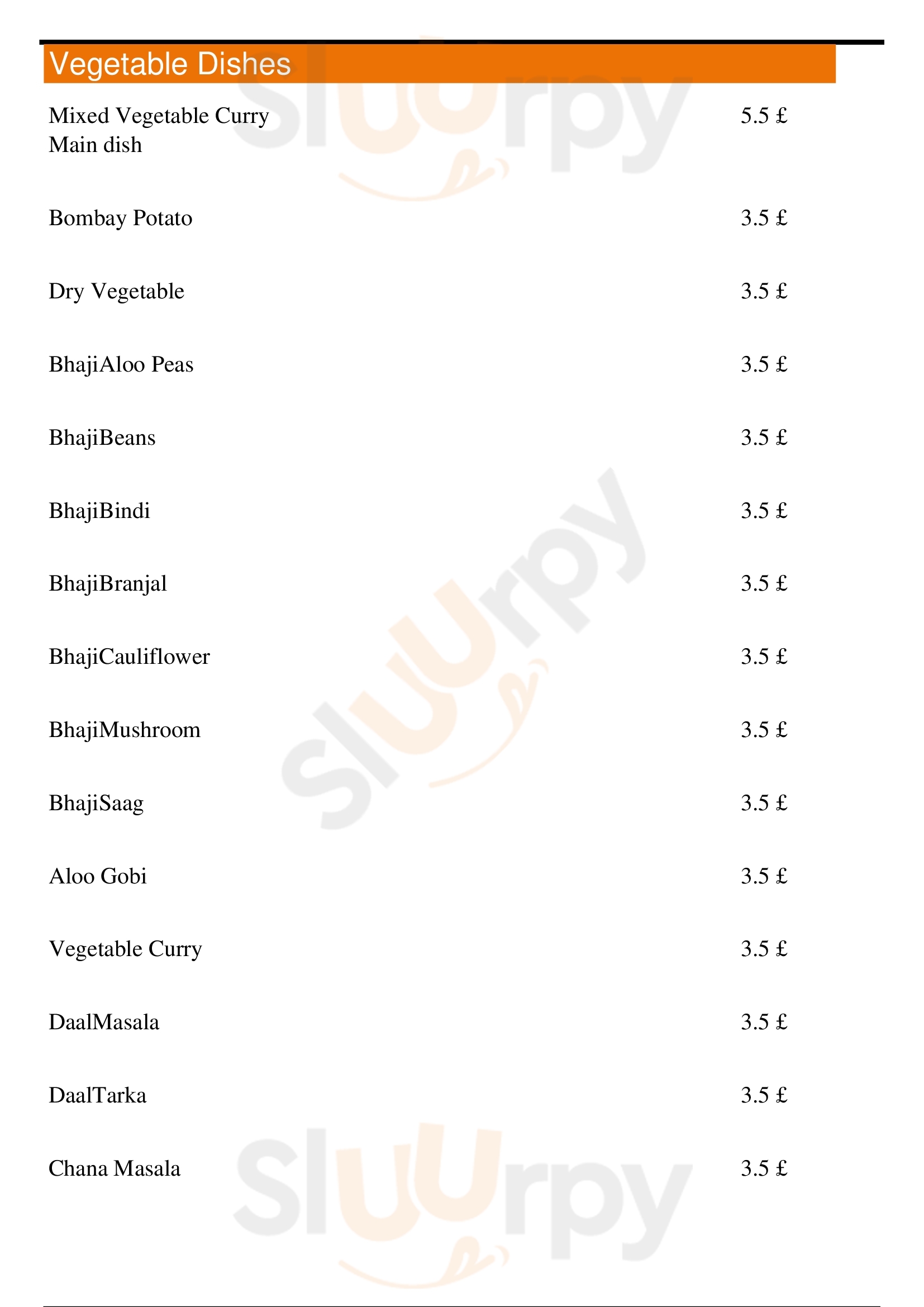 Curry Mecca menù, Gravesend - Main Menu | Sluurpy