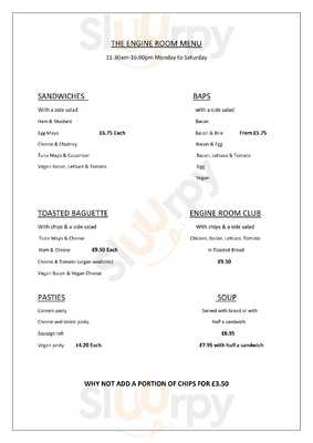 The Engine Room Restaurant, Poundbury - Peverell Avenue | Menu and Prices
